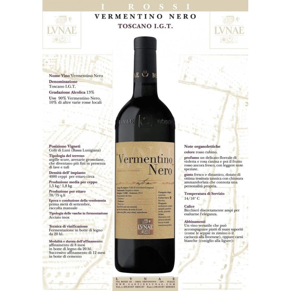 Cantine Lunae Bosoni Vermentino Nero